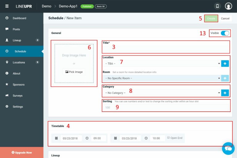 LineUpr Tutorial – How to Create a Digital Schedule for Your Event ...