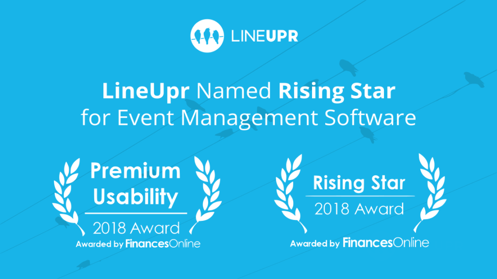 LineUpr Named 2018 Rising Star for Event Management Software by Notable ...