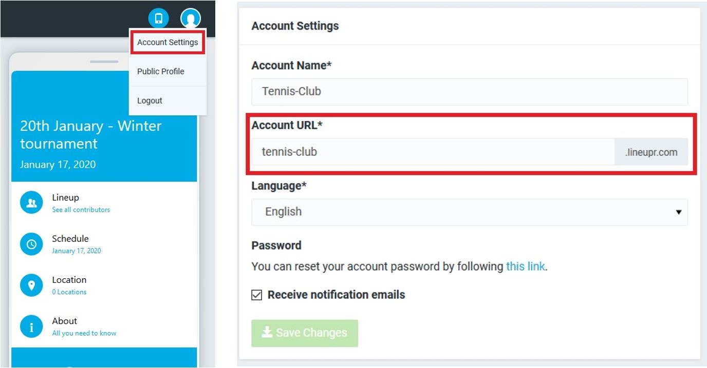 Tutorial – Editing the Event URL - LineUpr Blog